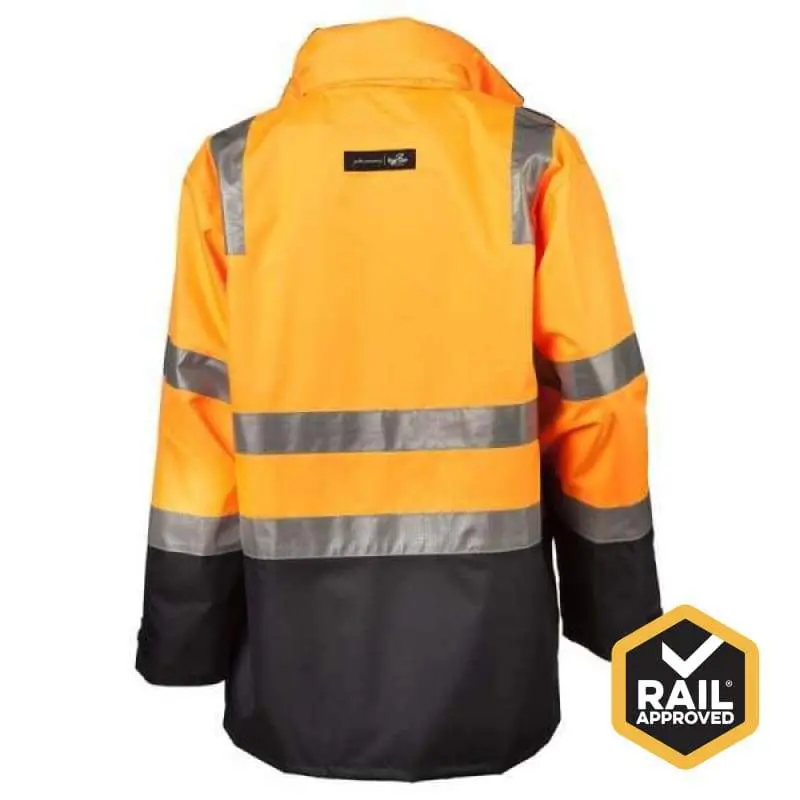 PMB2G01WW PMB2G, Premium 5 in 1 Ripstop Rain Jacket, 3M Tape, Rail Spec ...